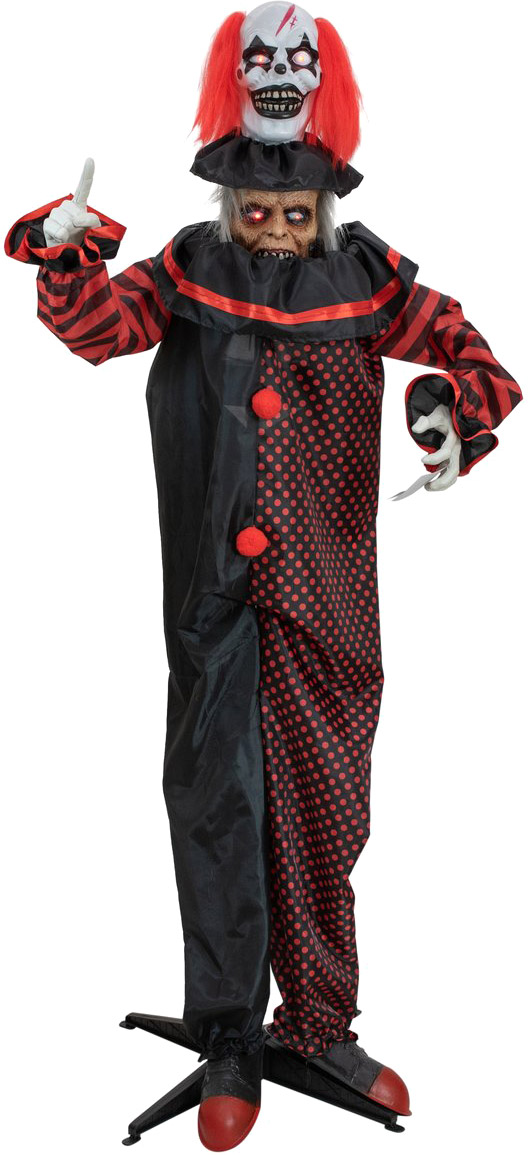 EUROPALMS Halloween Figur Pop-Up Clown, animiert, 180cm